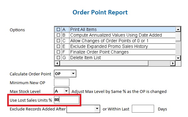 Stock Out Reporting