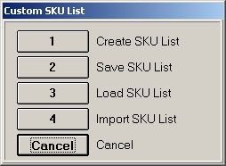 Create a Custom SKU List