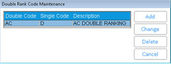 Setting Up Double Ranking Codes