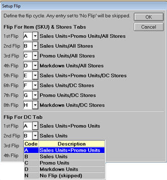 PO Worksheet: Set Up Options