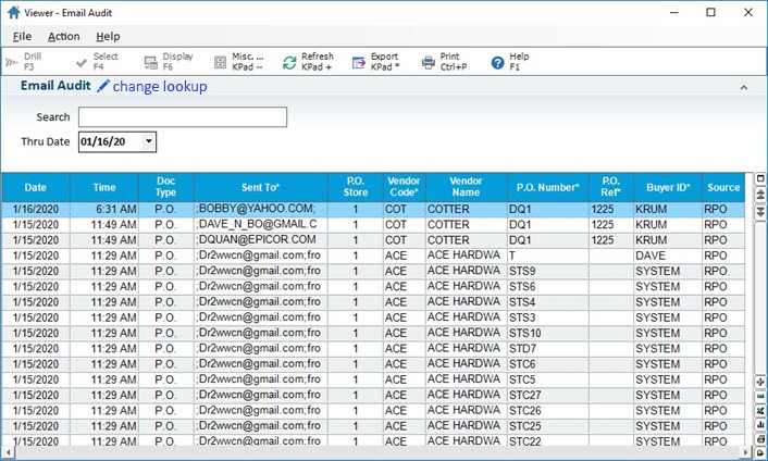 Using Email Audit Viewer