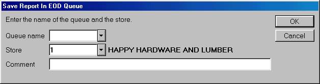 Creating End-of-Day Queues
