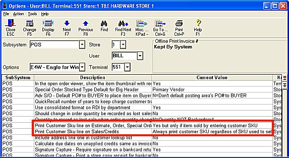 Setting Up Customer SKUs