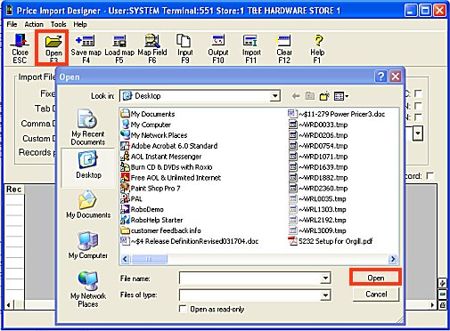 Price Import Designer to Map and Import Files