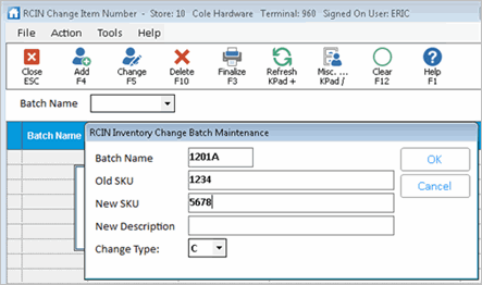 Combining SKUs (RCIN)