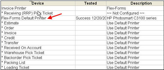 Enhanced Forms Setup: Device Configuration