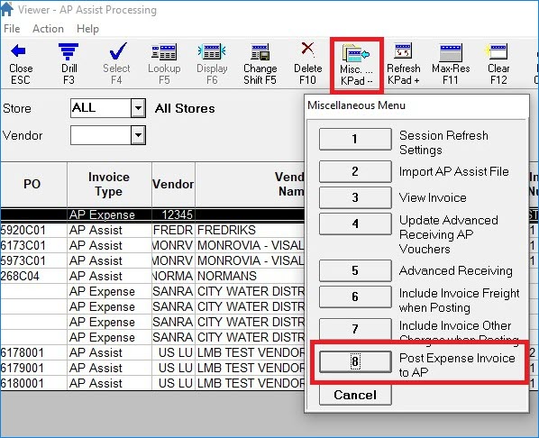 AP Assist - Post Expense Invoices