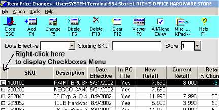Using Check Boxes