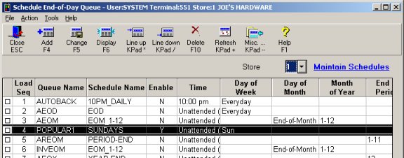 Scheduling a Queue to Run