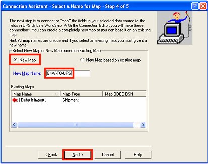 Create Map for Importing to UPS