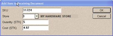 Modifying Receiving Documents