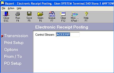 Receiving Electronic Invoices (ERP) from Ace
